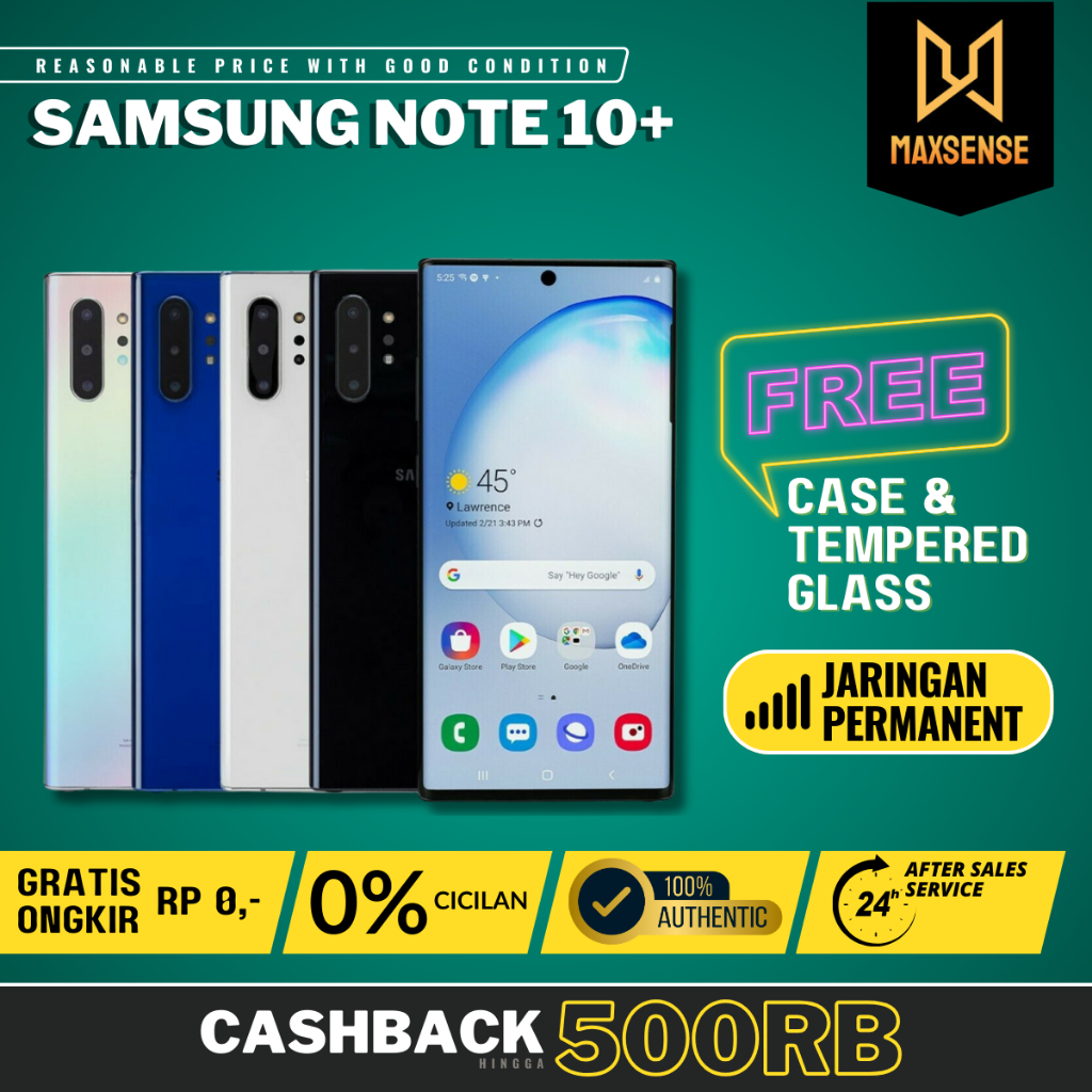 Jual Samsung Galaxy Note 10 Plus | 10+ 12/256GB 12/512GB Second Resmi Sein | Shopee Indonesia