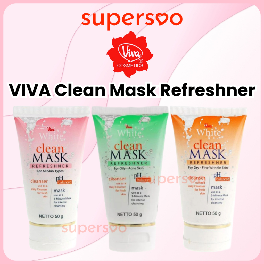 Jual Viva Clean Mask Refreshner Face Cleanser 50g | Shopee Indonesia