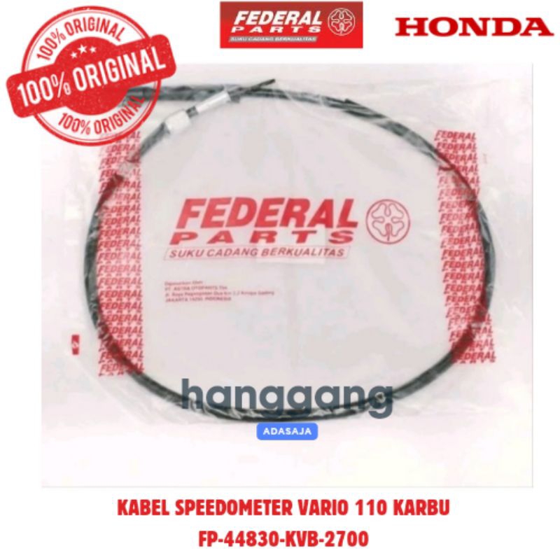 Jual Kabel Speedometer Motor Honda Vario 110 Karbu Ori Federal KVB ...