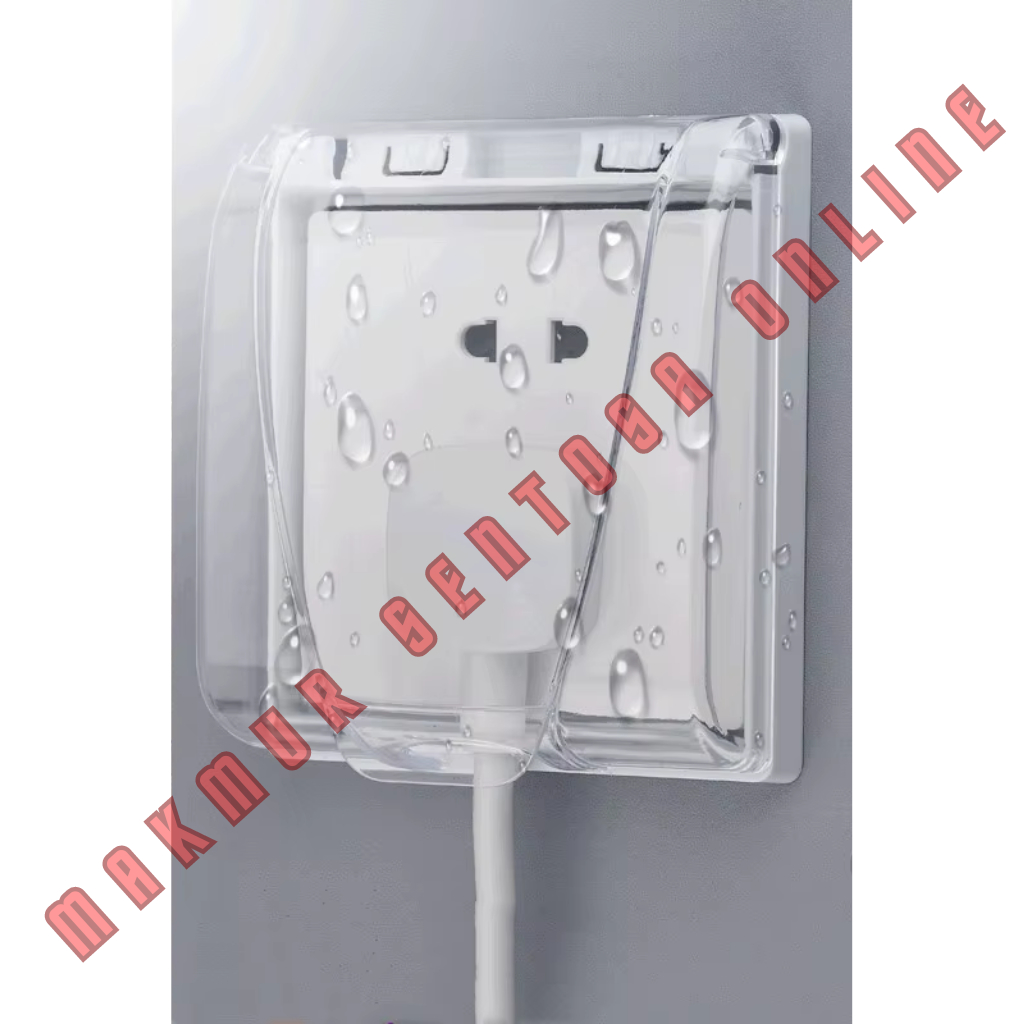 Jual SAKLAR COVER PENUTUP SAKLAR TOMBOL LAMPU STOP KONTAK ANTI AIR Biru ...