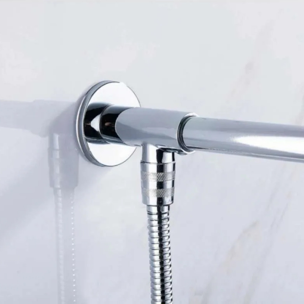 Jual Braket Sambungan Wall Shower Tanpa Bobok Tembok / Bracket Tee ABS ...