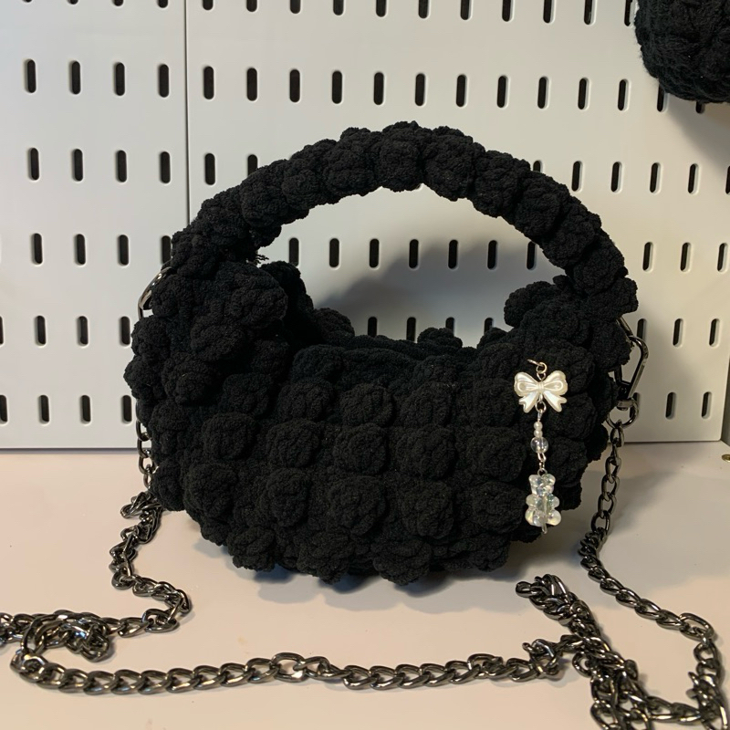 Jual mini cloud bag (tas rajut fluffy) | Shopee Indonesia