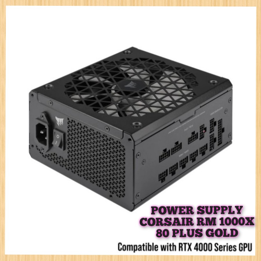 Jual POWER SUPPLY CORSAIR RM 1000X 80 PLUS GOLD (BLACK) | Shopee Indonesia