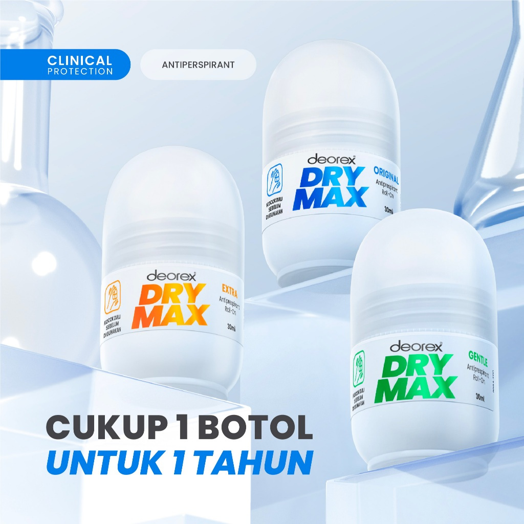 Jual DEOREX DryMax Original / Gentle / Extra / Clinical AntiPerspirant ...