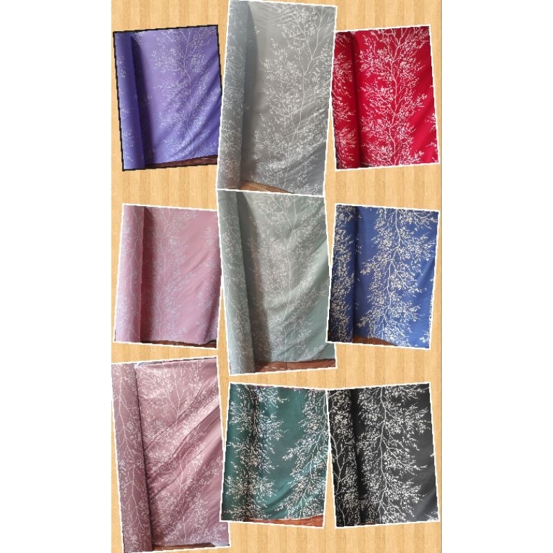 Jual kain sprai meteran motip bunga AKAR (SB 02) | Shopee Indonesia