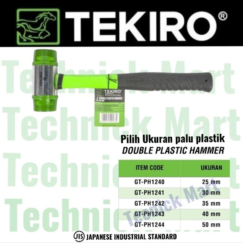 Jual TEKIRO palu plastik ukuran 25 mm 30 mm 35 mm 40 mm 50 mm handel ...