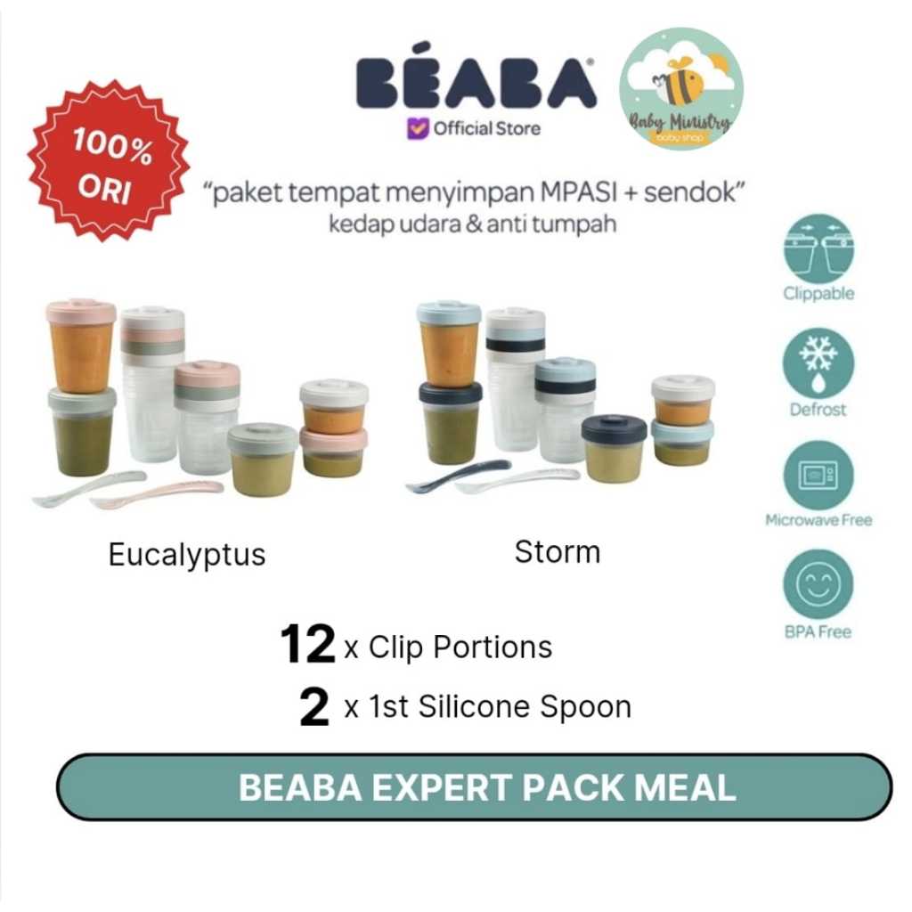 Jual BEABA EXPERT PACK / PRO FOOD MEAL STOTAGE 1st Meal set Portion ...