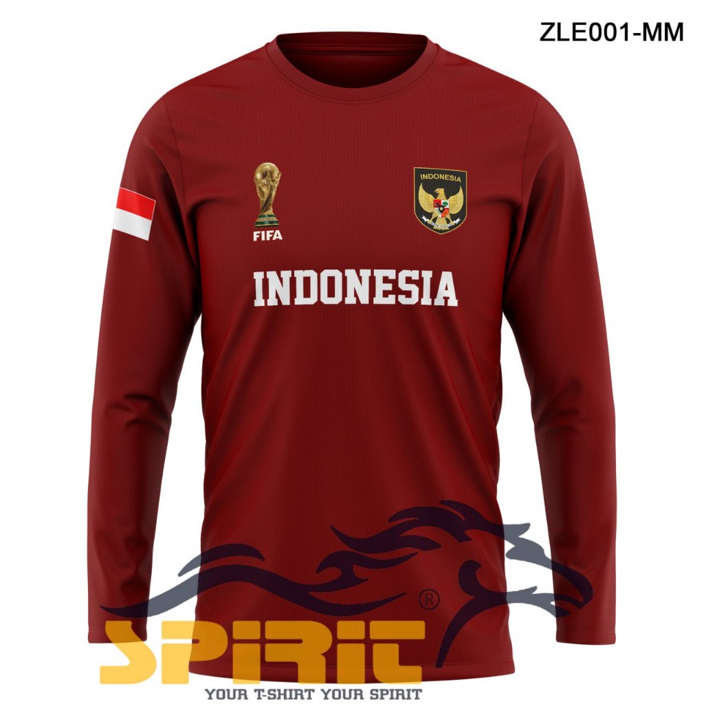 Jual Kaos Jersey Timnas Indonesia 2024 Baju Timnas Indonesia Lengan ...