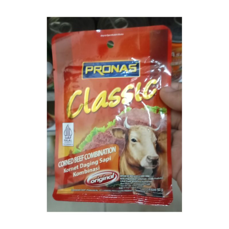 Jual PRONAS CLASSIC KORNET DAGING SAPI 50GR | Shopee Indonesia