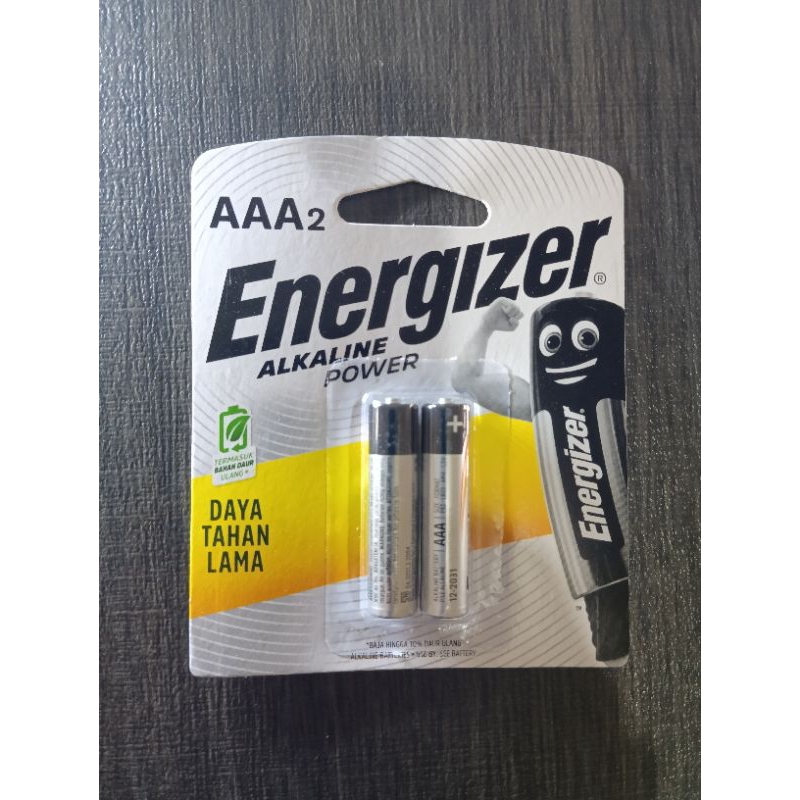 Jual Baterai Batere AAA / A3 Energizer Alkaline isi 2 Pcs @ 1 Pack | Shopee Indonesia