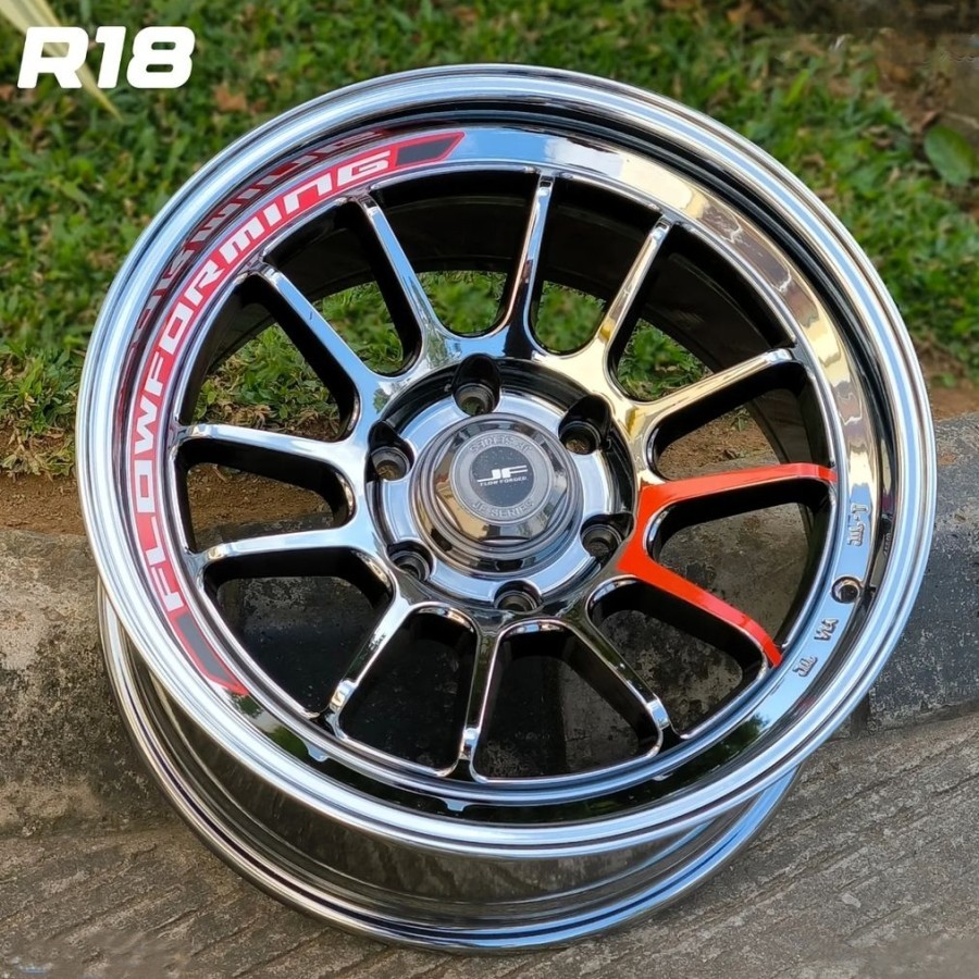 Jual velg mobil 18 BUZZ JF BLACK CROME R18 Pajero Fortuner Hilux Triton | Shopee Indonesia