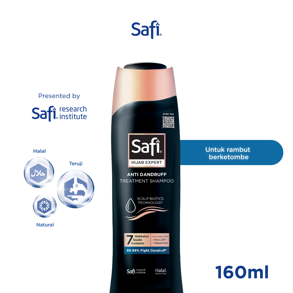 Jual Safi Hijab Expert Anti Dandruff Shampoo 160Ml - Perawatan Rambut ...