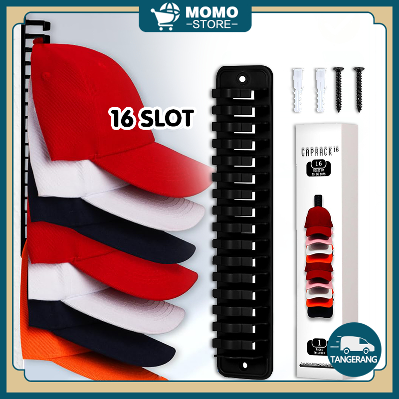 Jual 16 Slot Rak Topi Gantung Aesthetic Rak Gantungan Topi ABS Rak ...