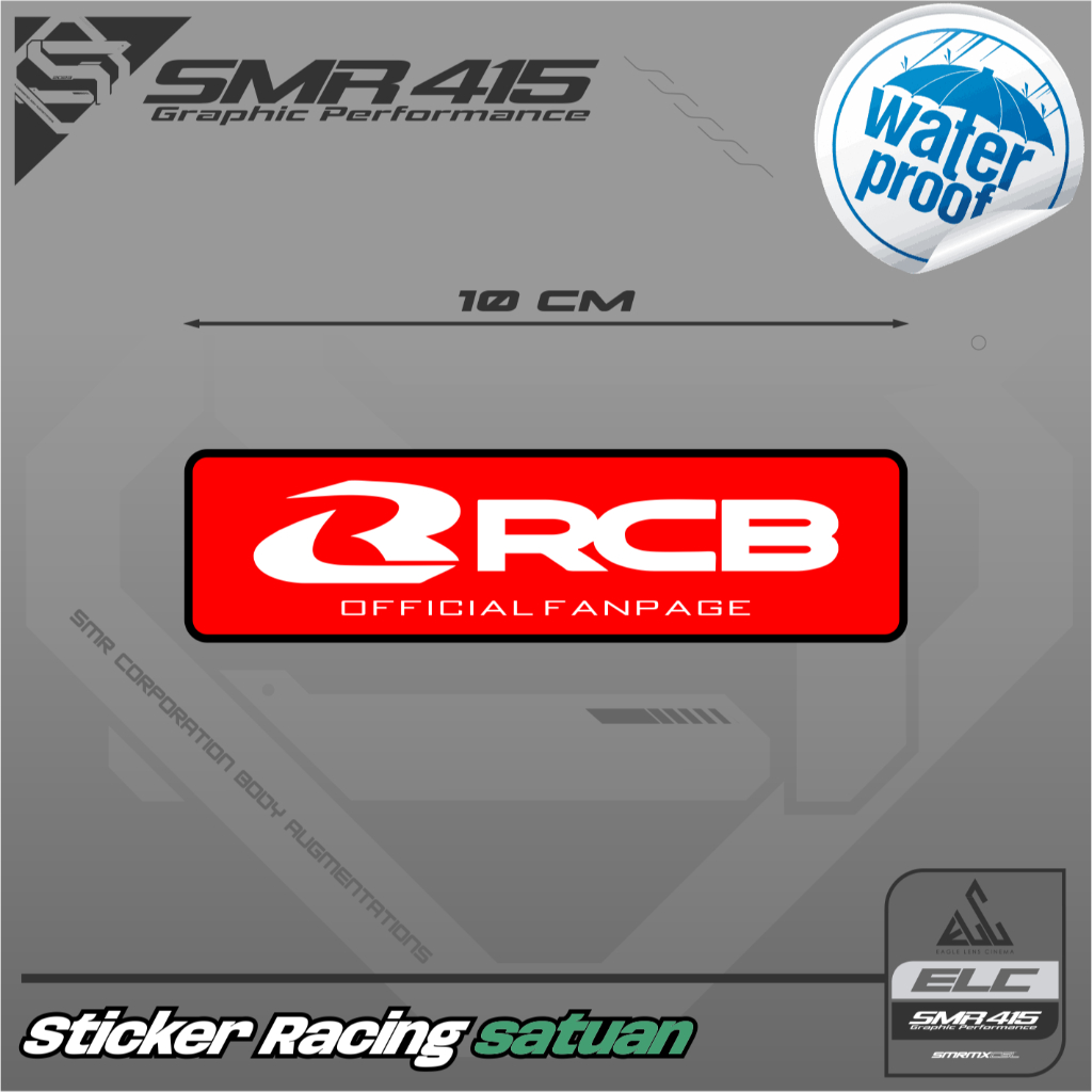 Jual STIKER RCB / stiker vinyl rcb racing / stiker printing logo emblem ...