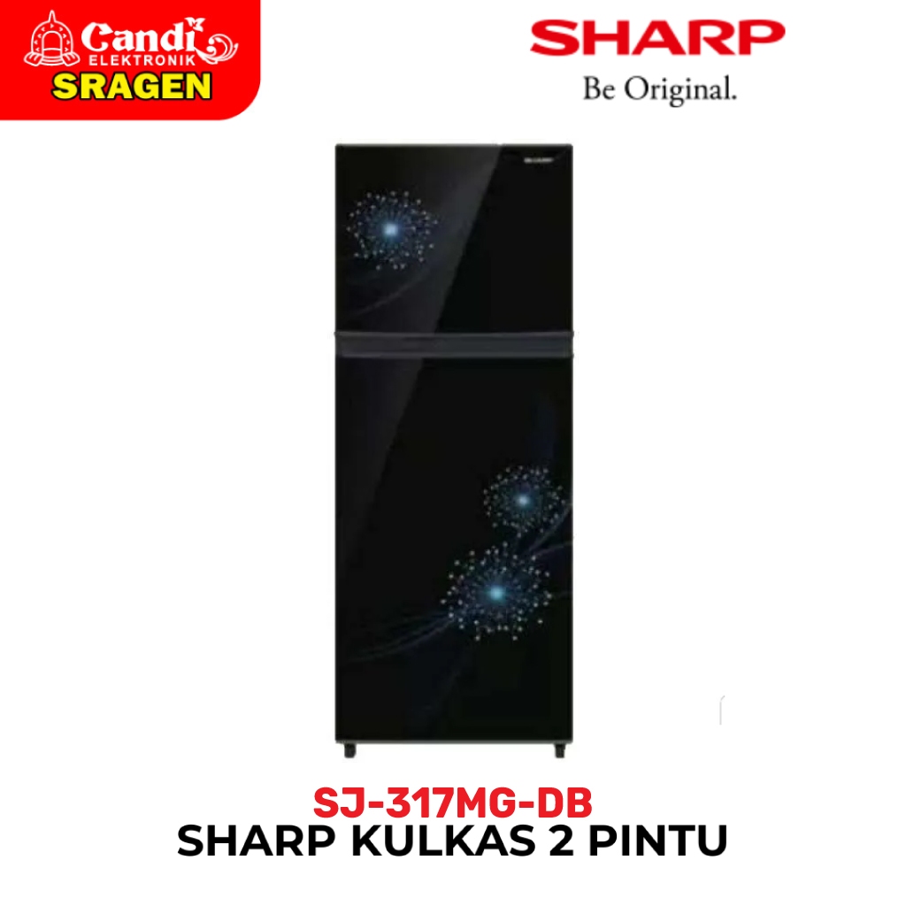 Jual SHARP Kulkas 2 Pintu 256 Liter Mega Freezer - SJ-317MG-DB | Shopee ...