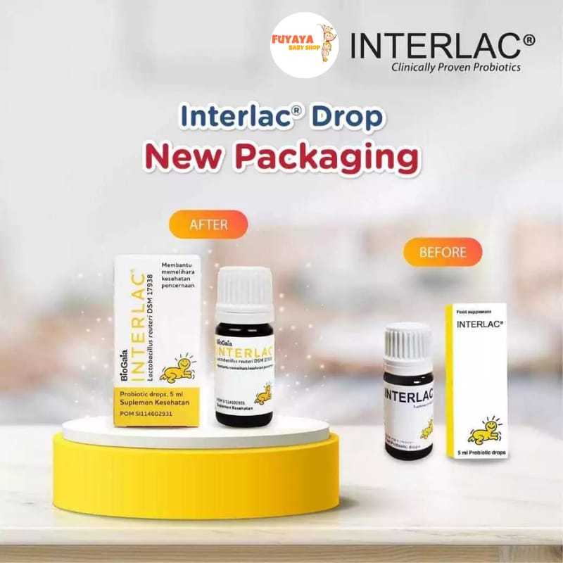 Jual Interlac Oil Probiotic Drop 5ml for Infants Probiotik / Diare ...