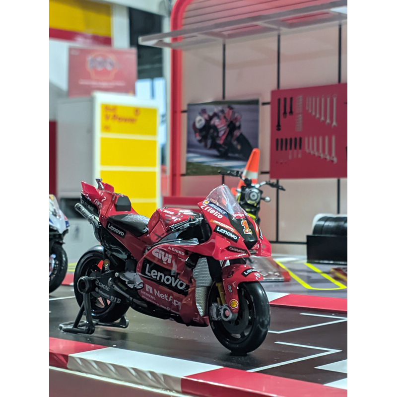 Jual Diecast / Miniatur Ducati Desmosedici 2023 shell V-Power | Shopee ...