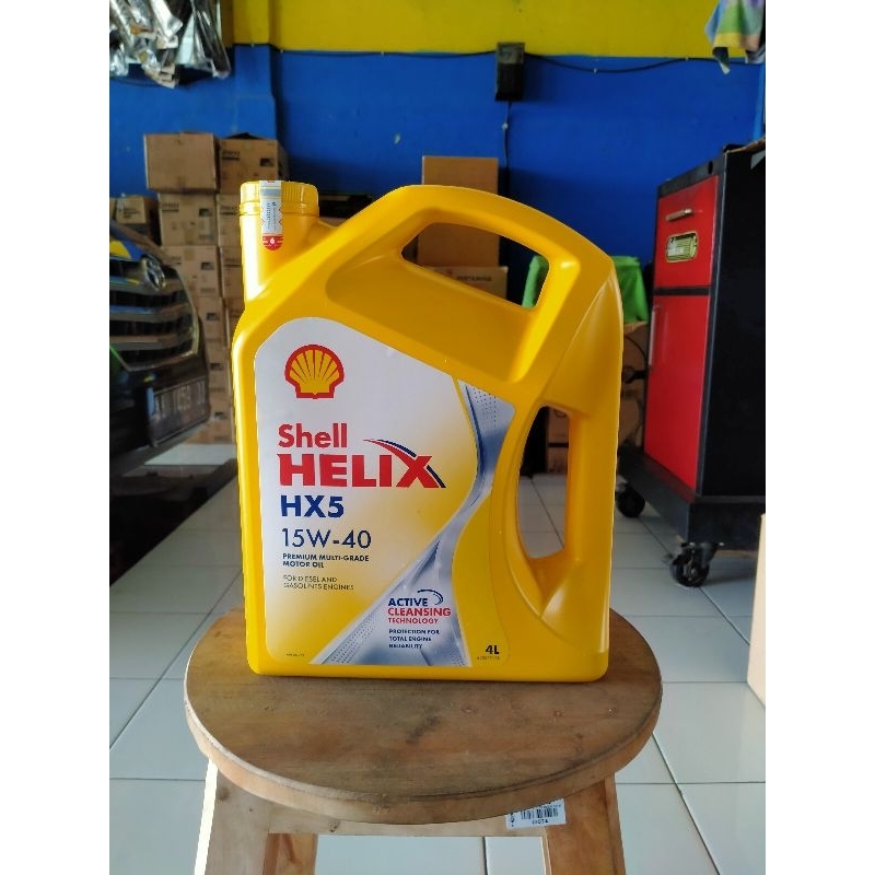 Jual SHELL HELIX HX5 15W-40. 4 LITER | Shopee Indonesia