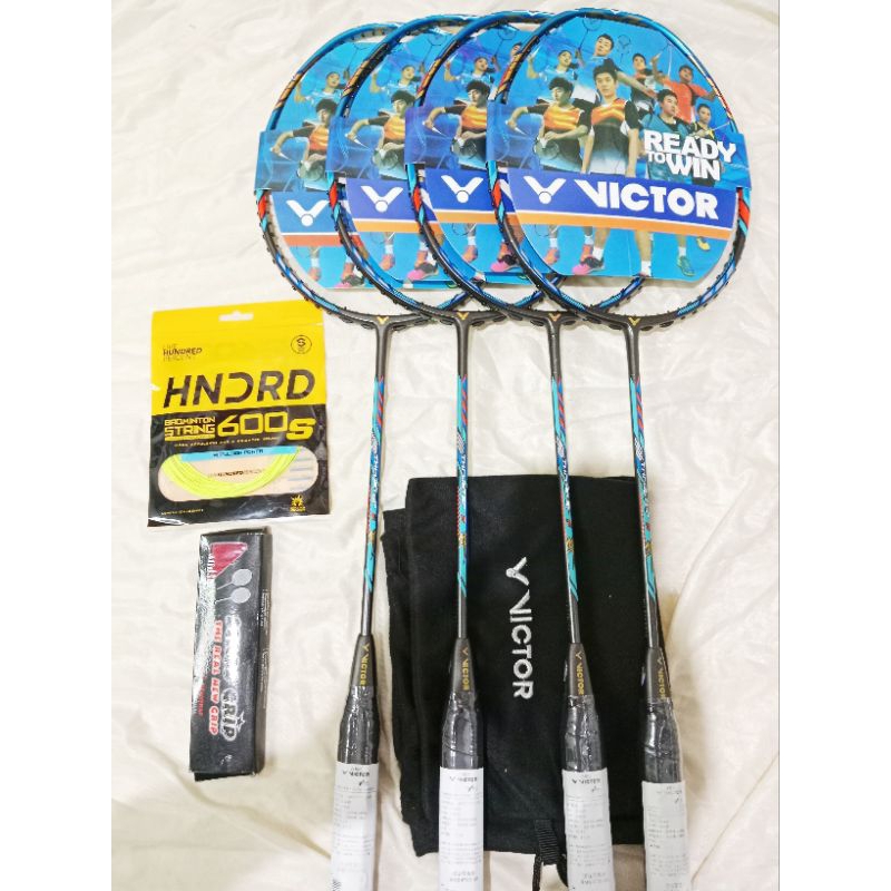 Jual RAKET BADMINTON VICTOR SUPER THRUSTER F FALCON SERIES 30 LBS FREE ...