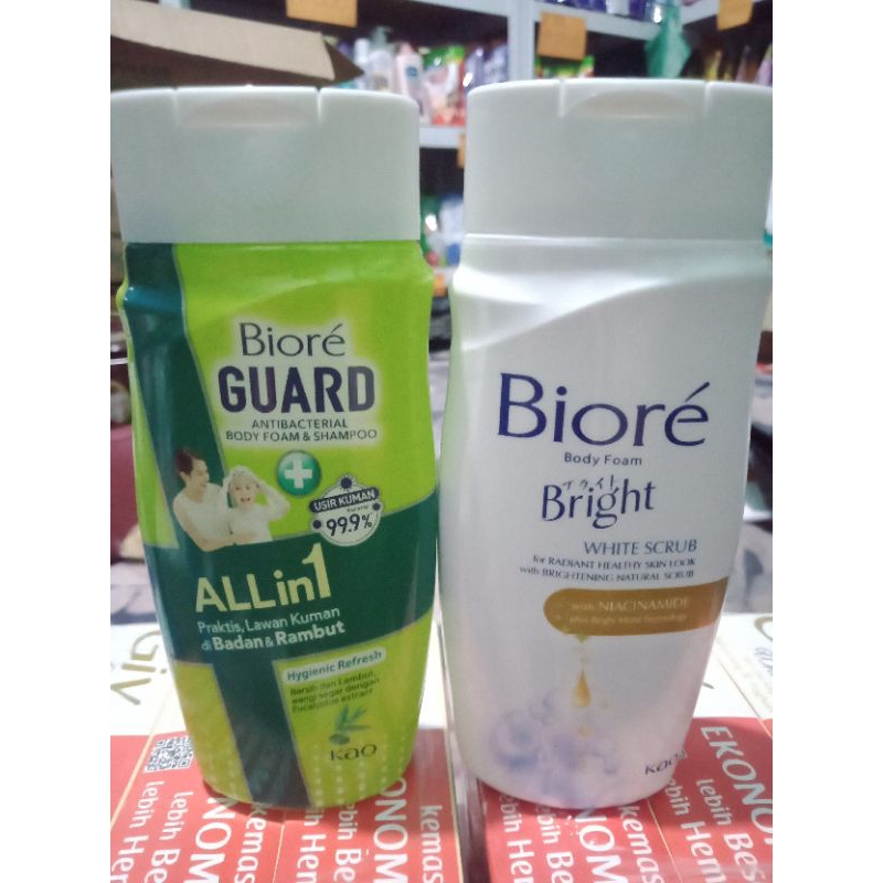 Jual Biore guard all in 1 body foam & shampoo 100ml | Biore body foam ...