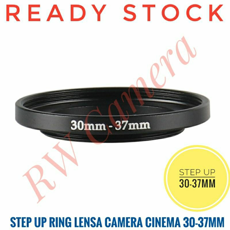 Jual Step Up Ring 30 Ke 37 30mm to 37mm adapter filter lensa cinema film | Shopee Indonesia