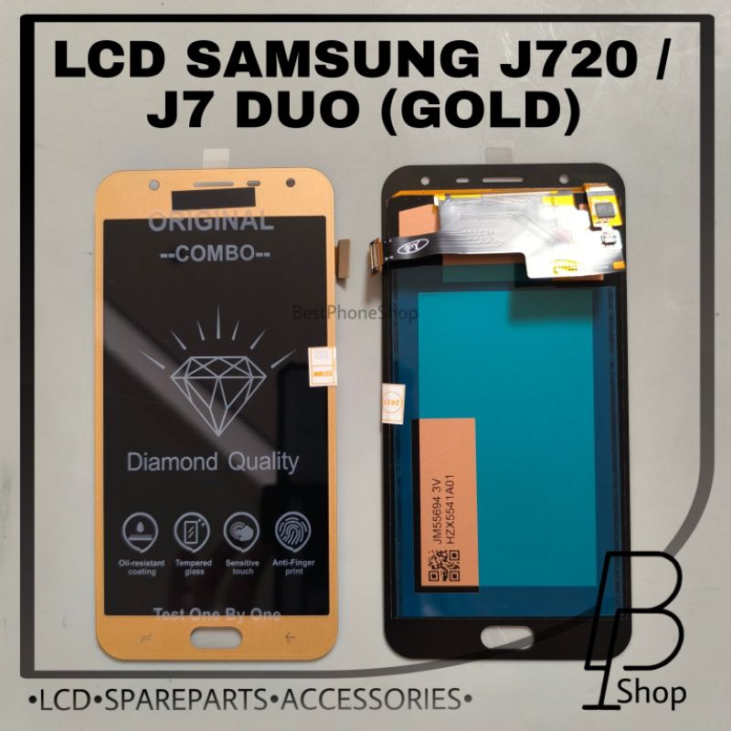 Jual LCD SAMSUNG J720 / J7 DUO ( GOLD ) | Shopee Indonesia