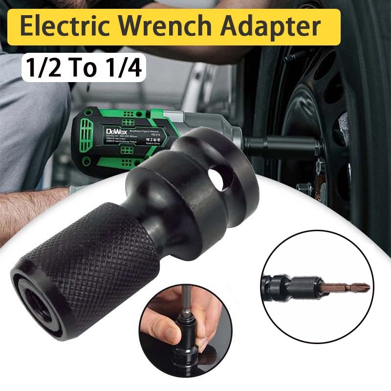 Jual Impact Wrench Driver Adapter 1/2 Inch-1/4 Inch Hex Shank Adapter ...