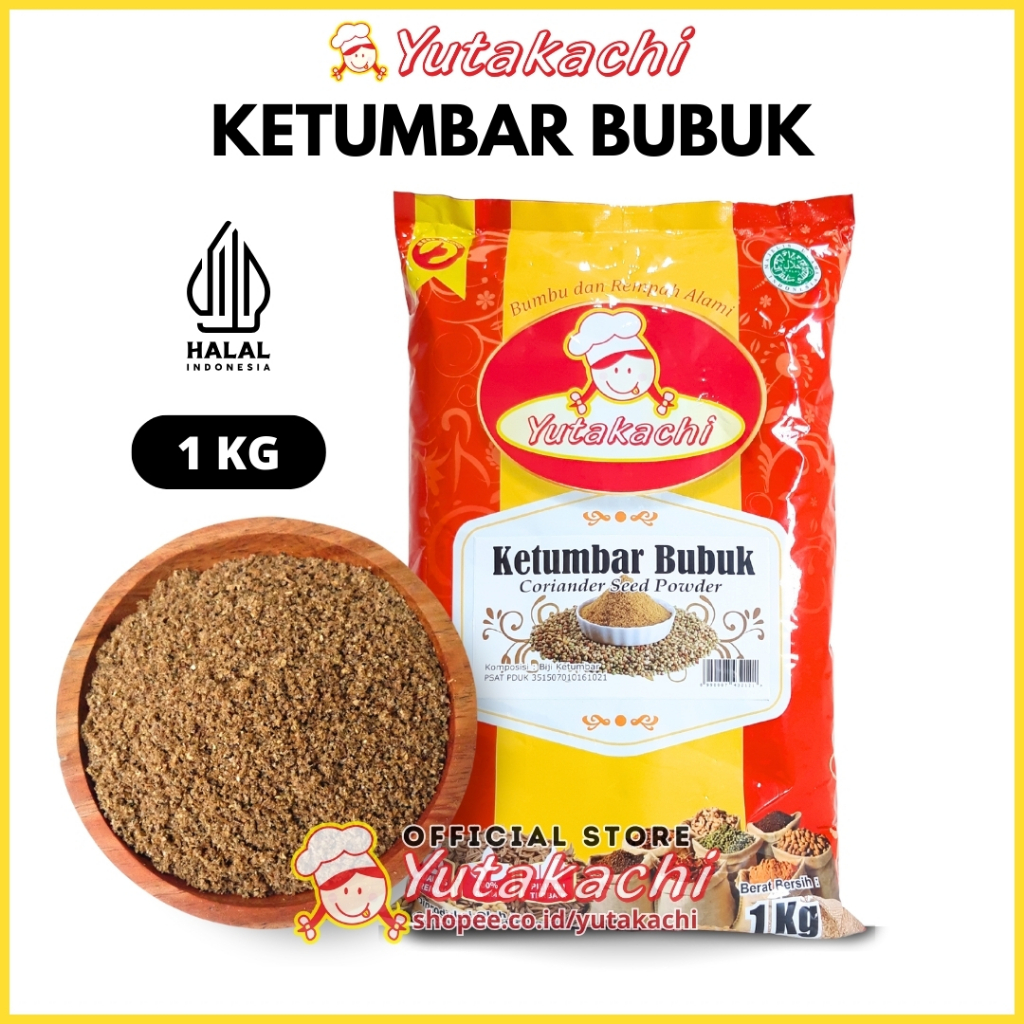 Jual KETUMBAR BUBUK - 1Kg Yutakachi | Murni Ketumbar Asli 1 KG | Ground ...