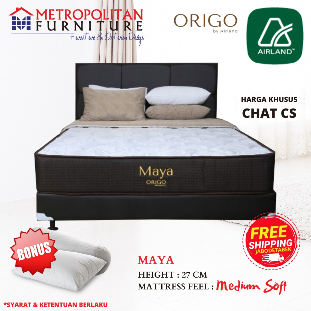 Jual Kasur Springbed Airland Origo Maya Matras Spring bed | Shopee ...