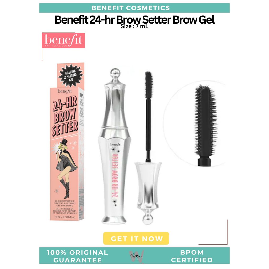Jual Benefit Cosmetics 24 hr Brow Setter Brow Gel Eyebrow Gel | Shopee ...