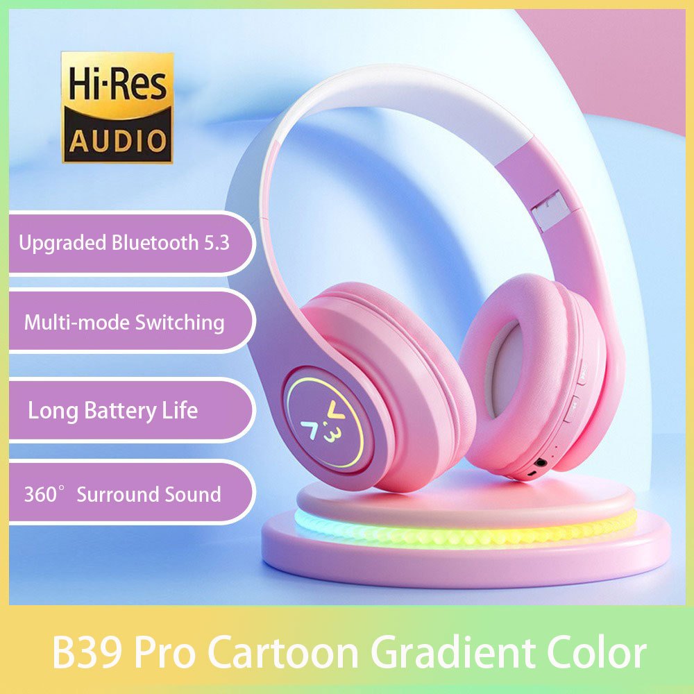 Jual Headphone Bluetooth Wireless Headset Gradien Dapat Dilipat Lucu ...