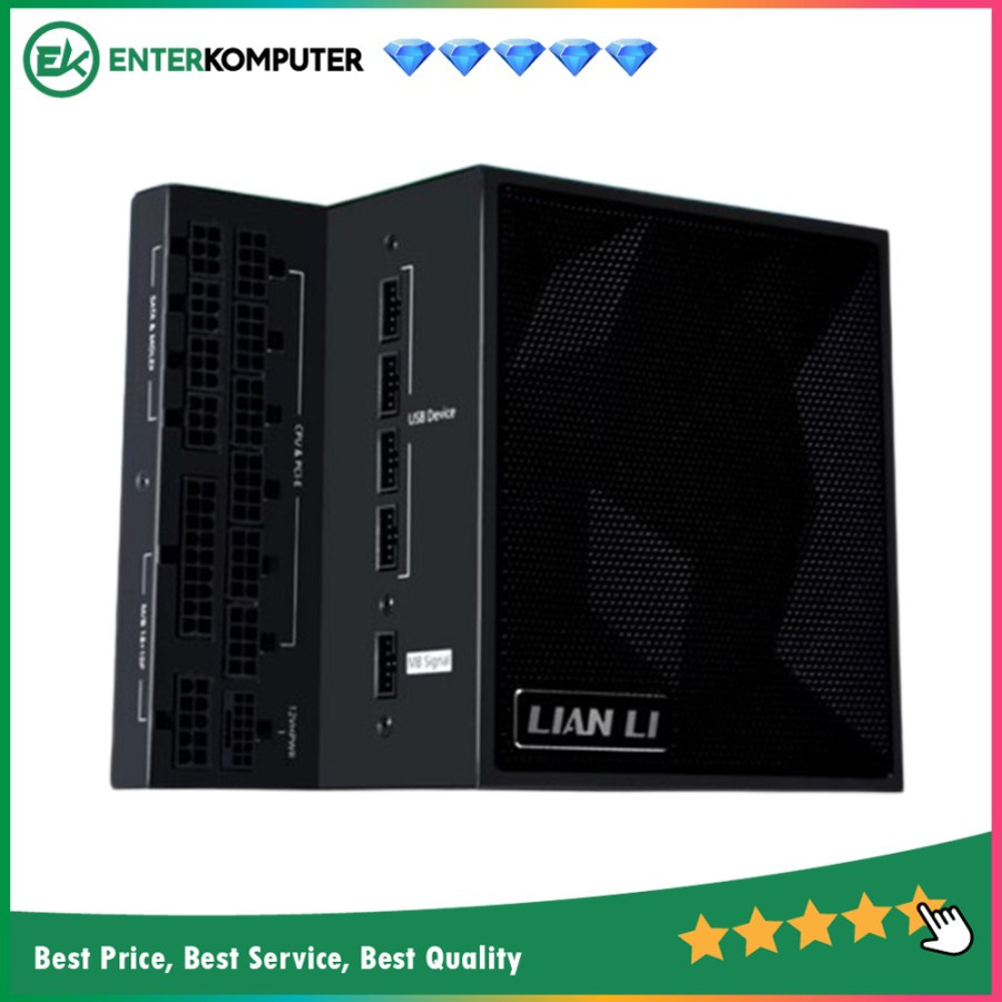 Jual LIAN LI EDGE1000 1000W BLACK with L-Shape Design - 80+ Platinum ...