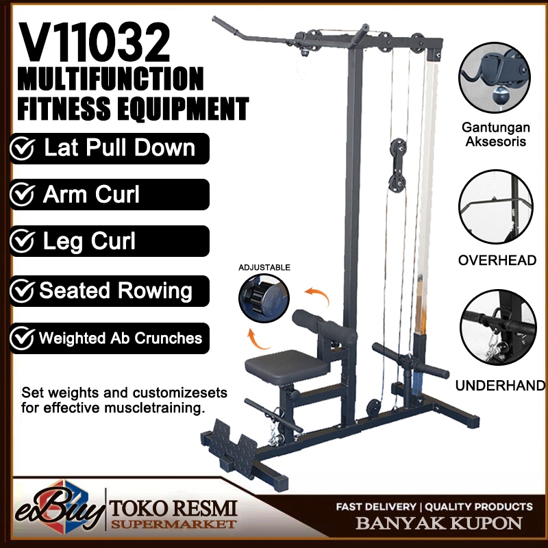 Jual Ebuy-Alat Fitness Lat Pull Down Crossover Rowing Alat Fitness ...