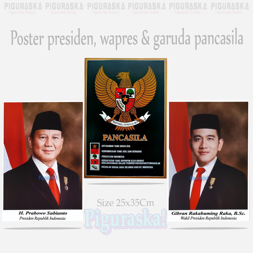 Jual Poster Edukasi Anak Foto Prabowo Gibran / Foto Presiden Wapres ...