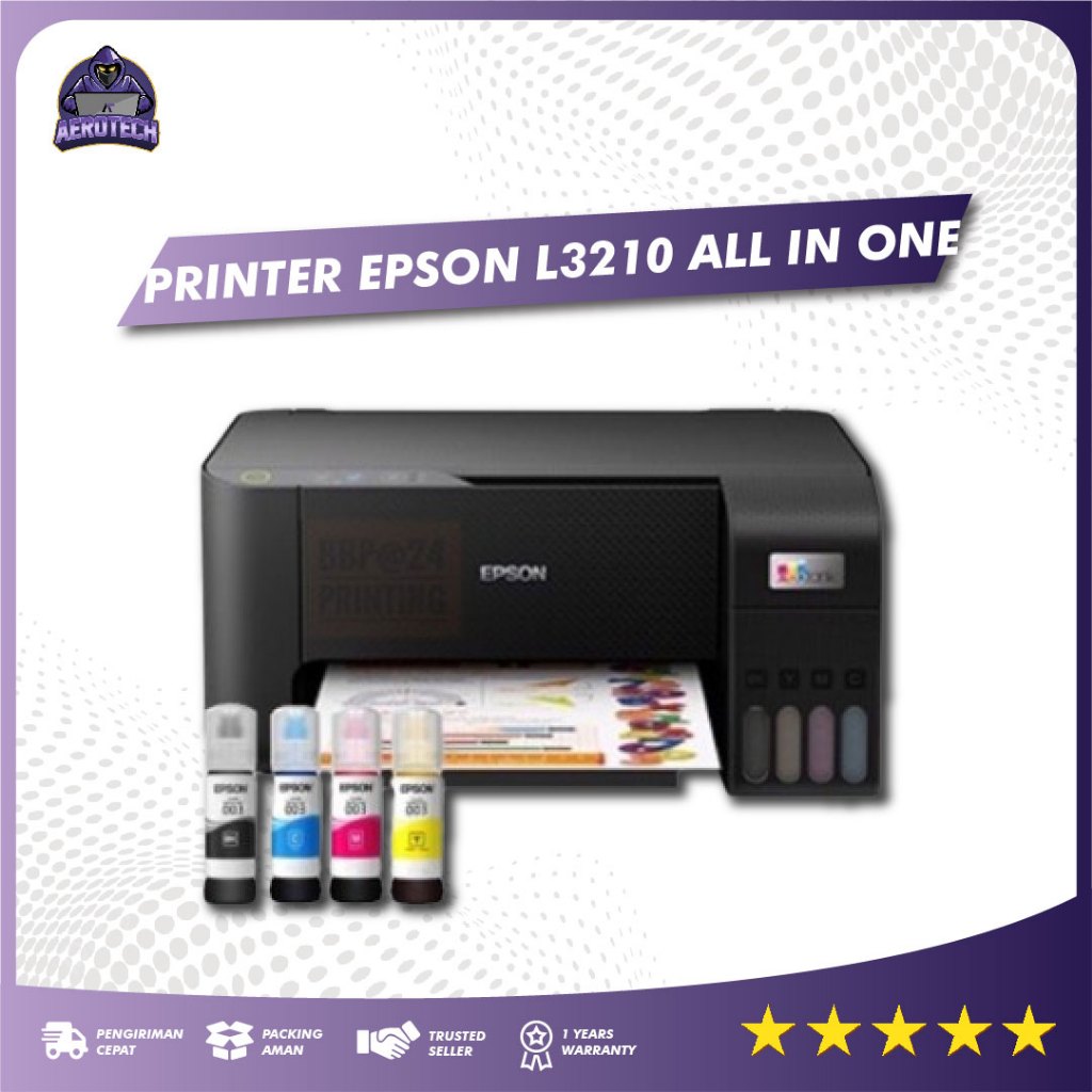 Jual PRINTER EPSON L3210 ALL IN ONE INK TANK PRINTER INCLUDE TINTA GARANSI | Shopee Indonesia