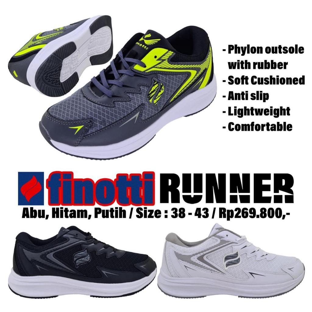 Jual Sepatu Running Pria Wanita FINOTTI RUNNER Asli Original / Sepatu ...