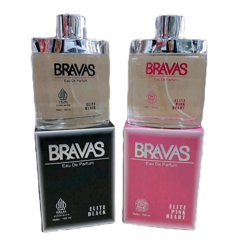 Jual BRAVAS ELITE PARFUM ORIGINAL EDP 100ML ( Black for men, Pink for ...