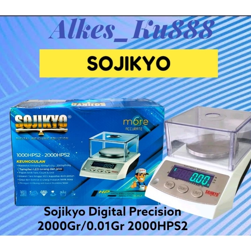 Jual Sojikyo Timbangan Digital Precision 2000Gr/0,01 Gr 2000 HPS2 ...