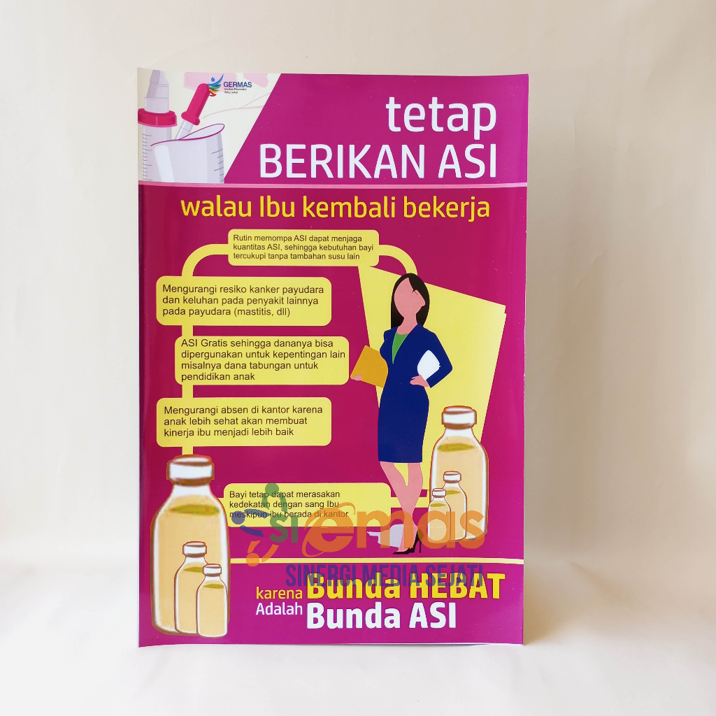 Jual Poster Tetap Berikan ASI Walaupun Ibu Kembali Bekerja | Poster ASI ...