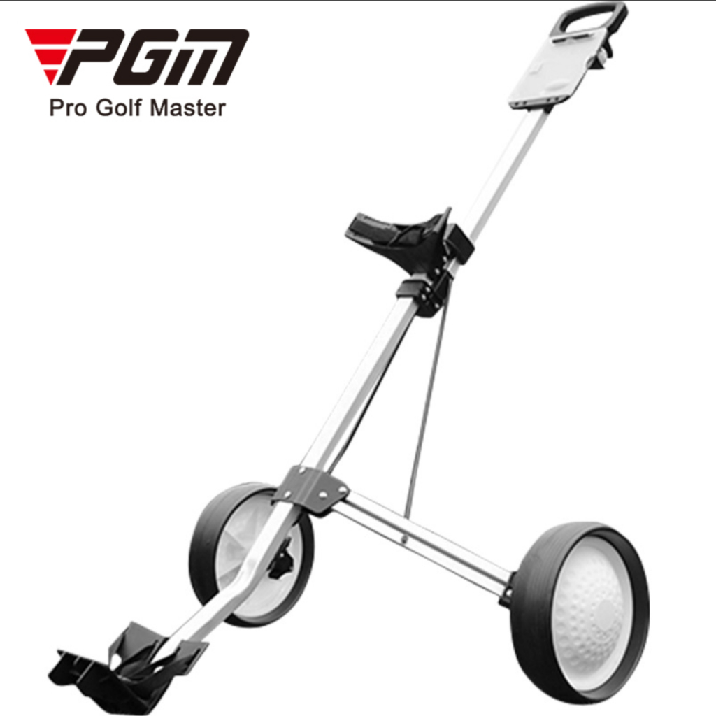 Jual PGM Golf Bag Trolley 2 Wheels Push Cart Troli Tas Golf 2 Roda ...
