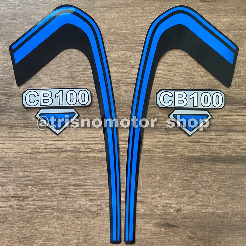 Jual Striping stripping Honda cb 100 cb100 1976 hitam corak biru ...