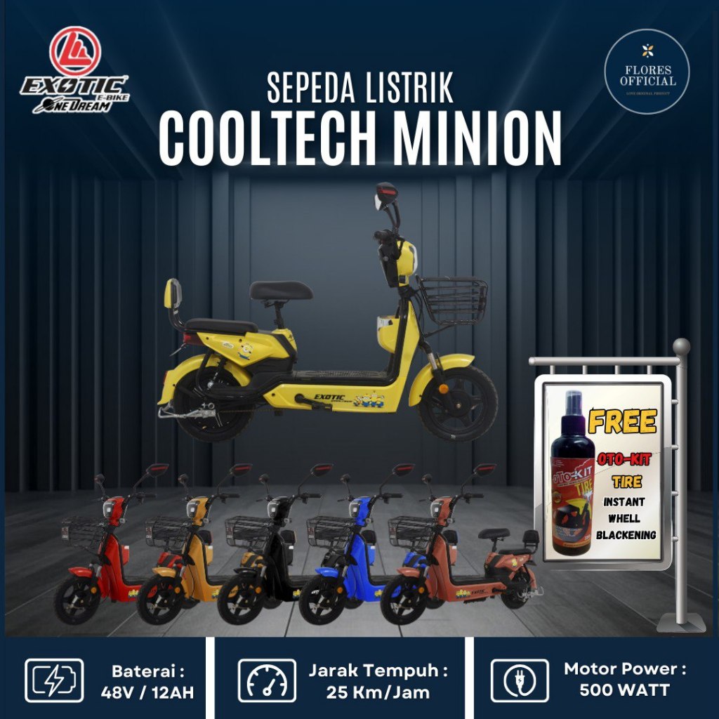 Jual Sepeda motor Listrik Pacific Exotic Cooltech Minion series Exotic ...