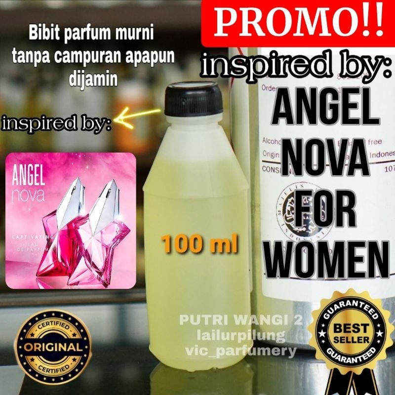 Jual Angel Nova 100ML / 10ml/50ml/200ml BIBIT PARFUM MURNI ASLI TANPA ...