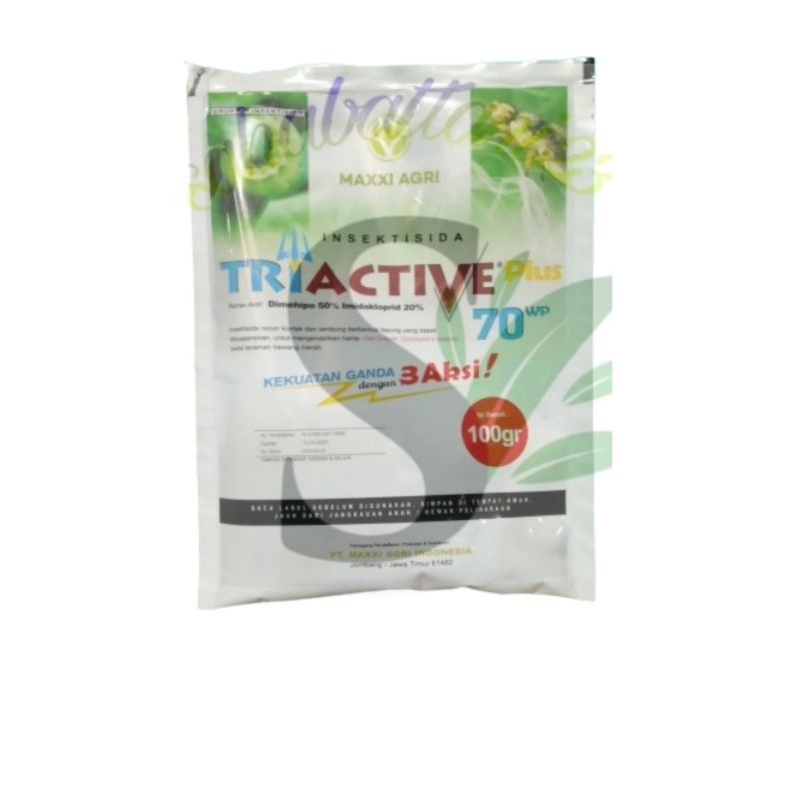 Jual Insektisida Obat Hama TRIACTIVE PLUS 70 WP berat 100 gram( bahan ...