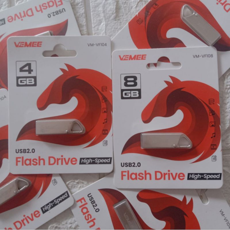 Jual FLASHDISK FLASHDRIVE VEMEE 4GB / 8GB BESI | Shopee Indonesia