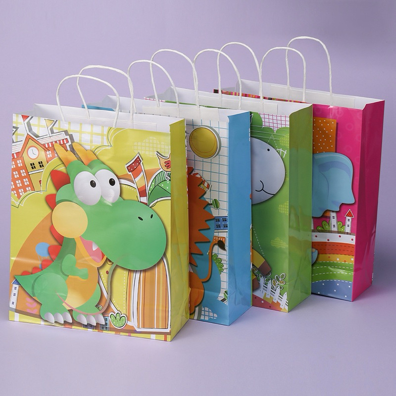 Jual Paper Bag Tas Kado Motif gambar animal Simple Goodie Bag kertas ...