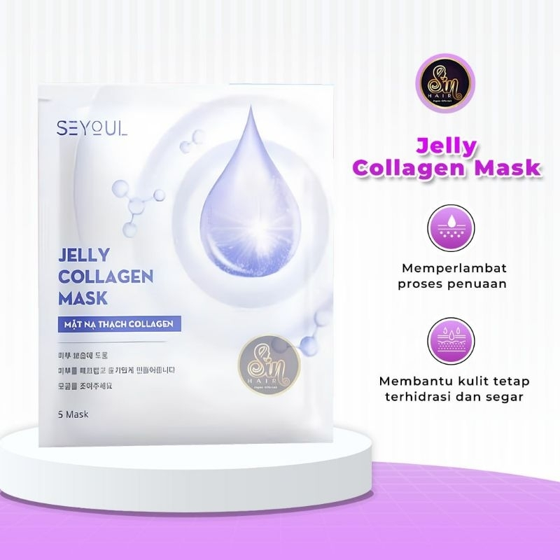 Jual 1 Box Collagen Jelly Sleeping Mask Seyoul Original Masker Kolagen ...