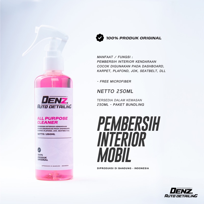 Jual ALL PURPOSE CLEANER PEMBERSIH INTERIOR KENDARAAN DENZ AUTO ...