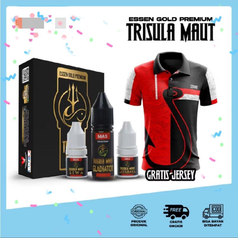 Jual Essen Trisula Maut Gold resolusi umpan mancing galatama, galapung ...