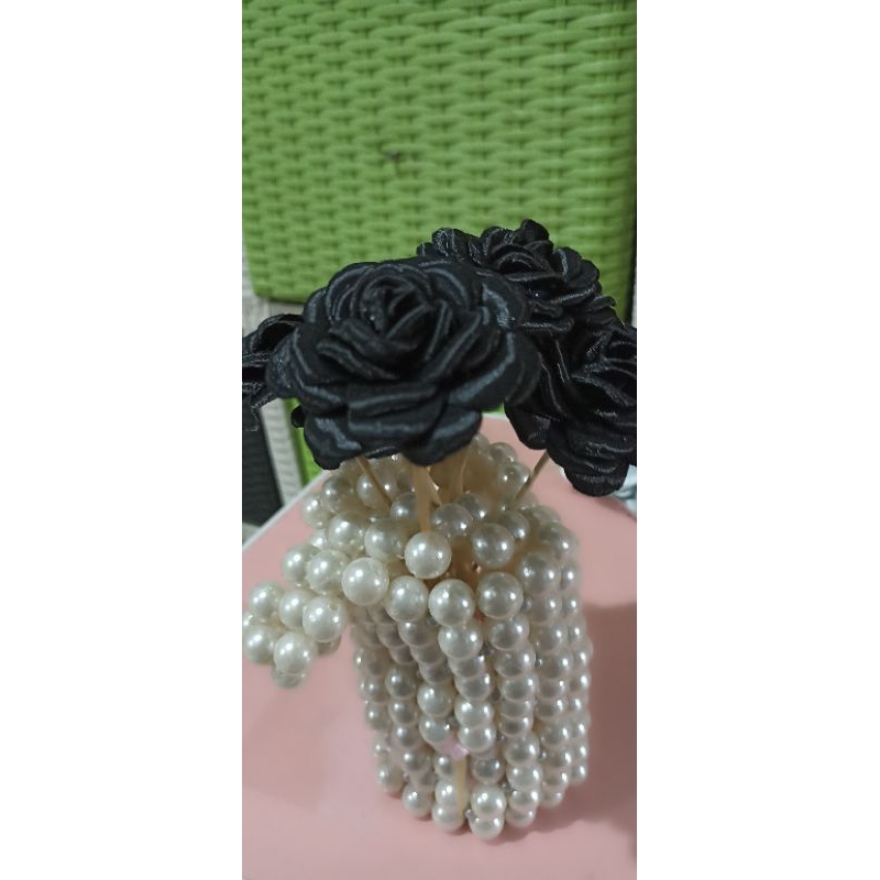 Jual BUNGA TANGKAI BUNGA MAWAR SATIN TANGKAI | Shopee Indonesia